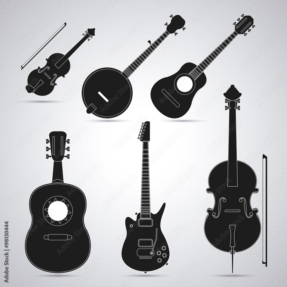 Music instrument design Stock Vector | Adobe Stock