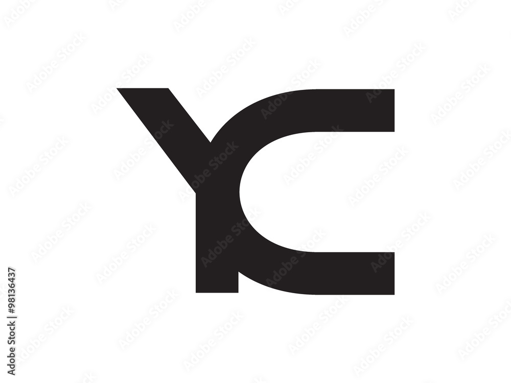 YC Letter Identity Monogram Logo Stock Vector | Adobe Stock