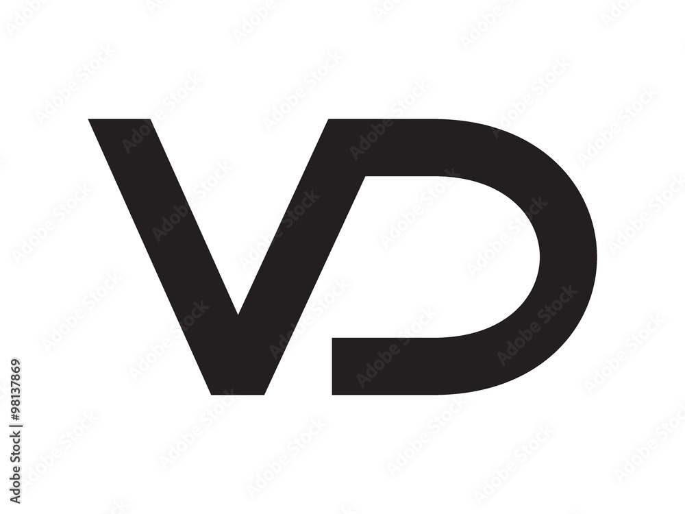 VD Letter Identity Monogram Logo Stock Vector | Adobe Stock