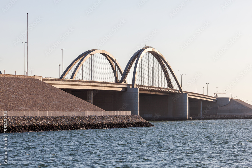 Sheikh Khalifa Bin Salman Bridge in Bahrain Stock Photo | Adobe Stock