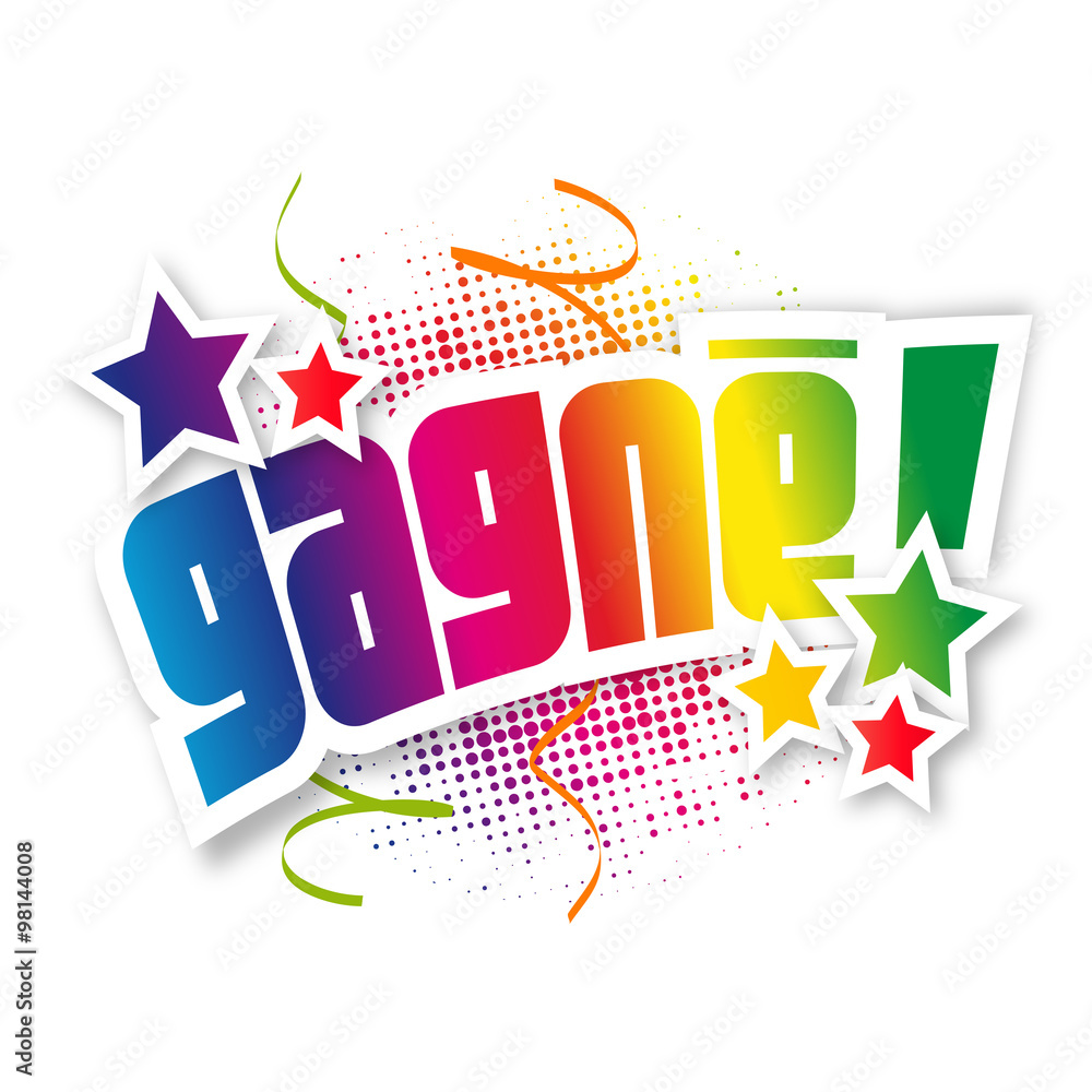 Vecteur Stock Gagné ! | Adobe Stock