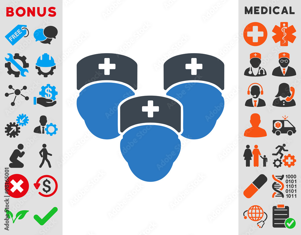 Medical Staff Icon Stock Vector | Adobe Stock