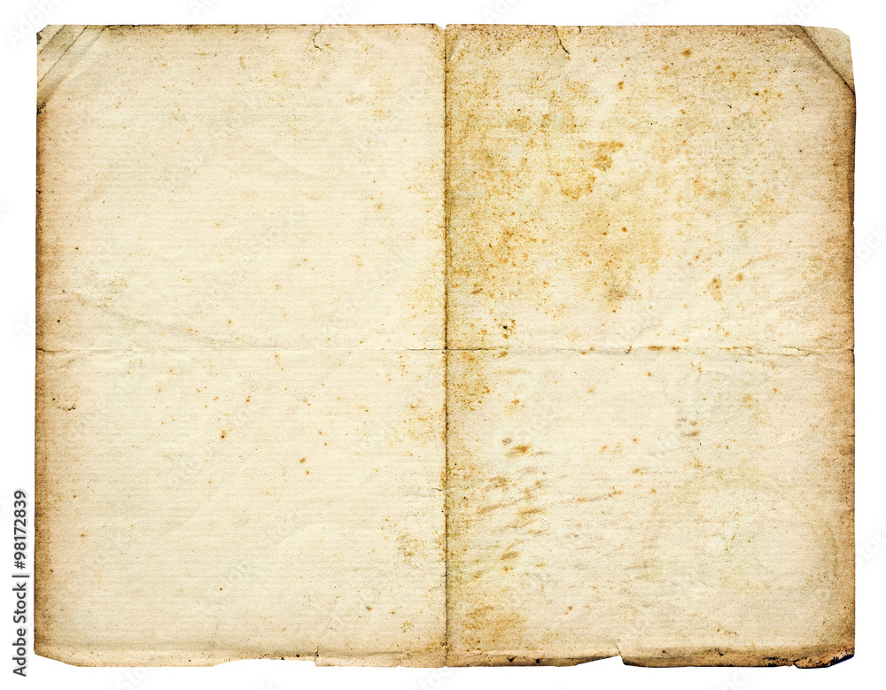 Real old paper texture isolated on white background ultra high r Stock ...