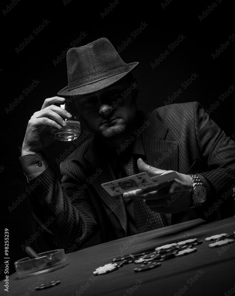 Gambling Pictures Black And White