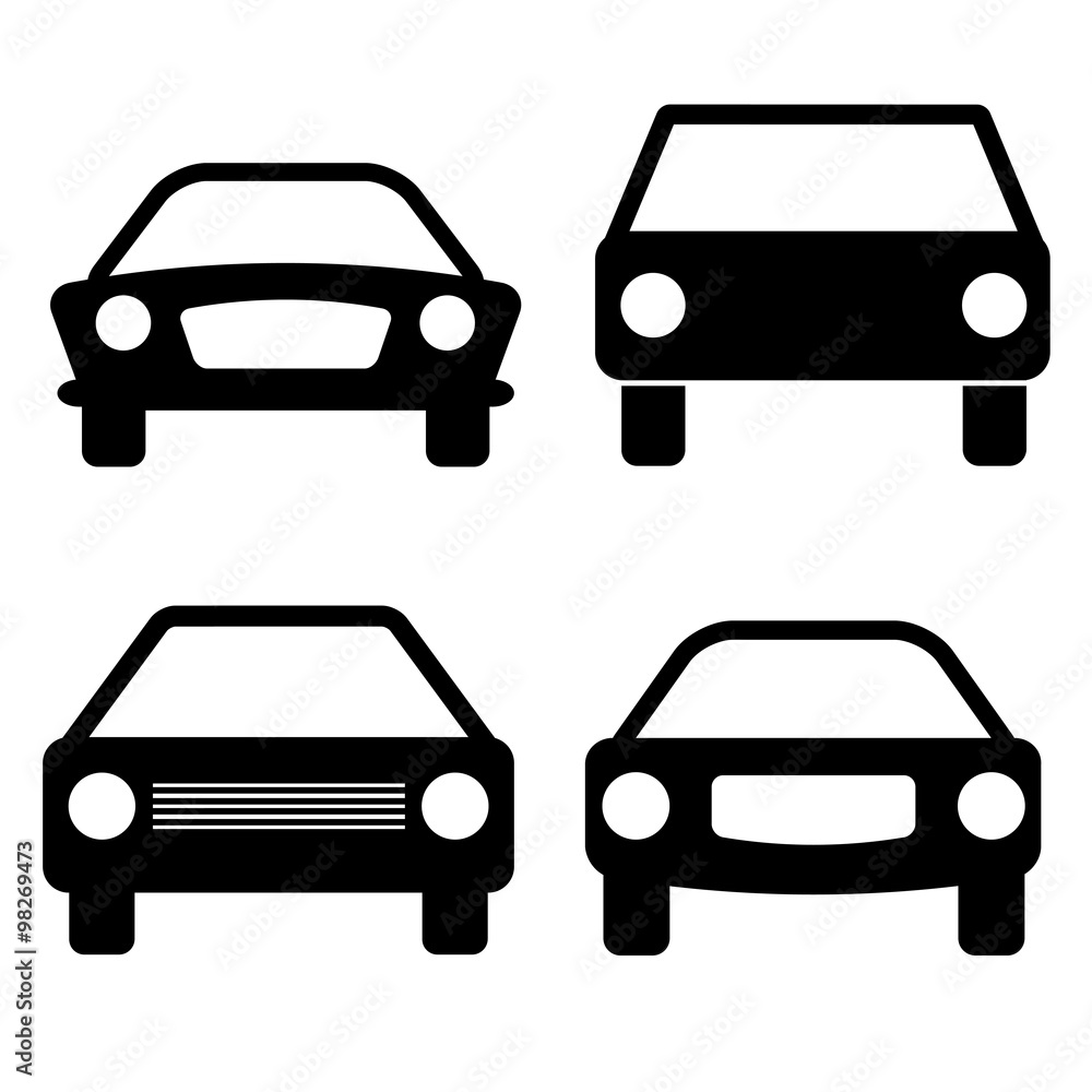 Autos Piktogramme Stock-Vektorgrafik | Adobe Stock