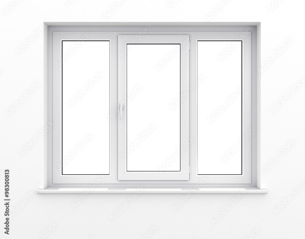 Opened blank window Stock Illustration | Adobe Stock