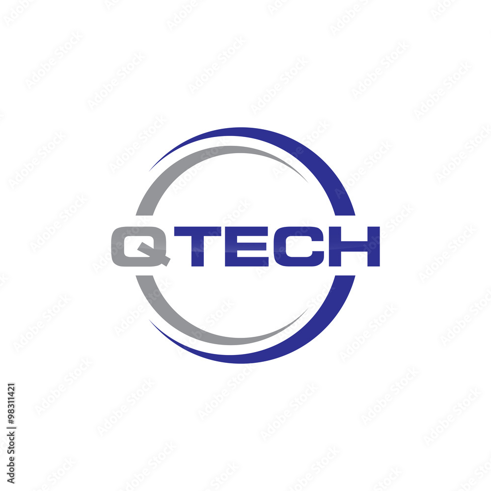Alphabet Tech Circle Logo q Stock Vector | Adobe Stock