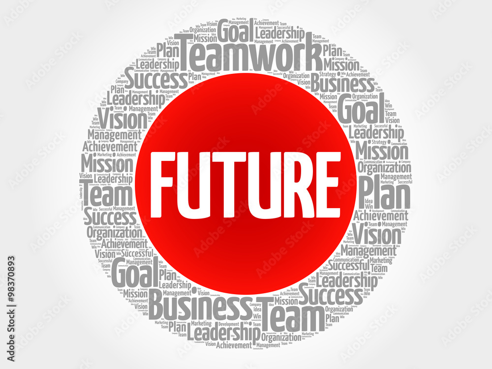 Future circle word cloud, business concept Stock Vector | Adobe Stock