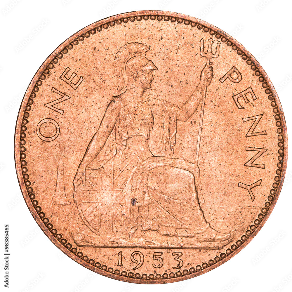 Old British Penny Stock Photo | Adobe Stock