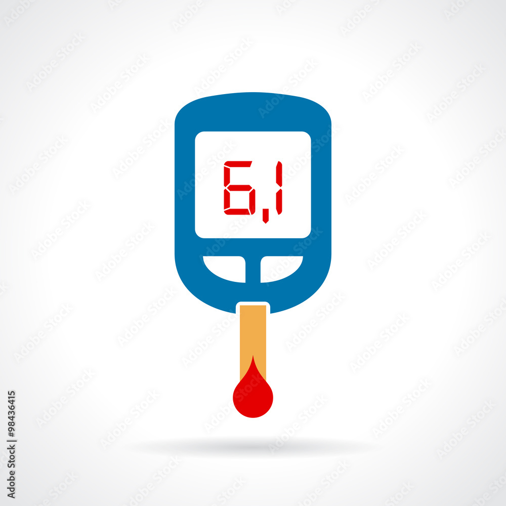 Diabetes symbol, high sugar level Stock Vector | Adobe Stock
