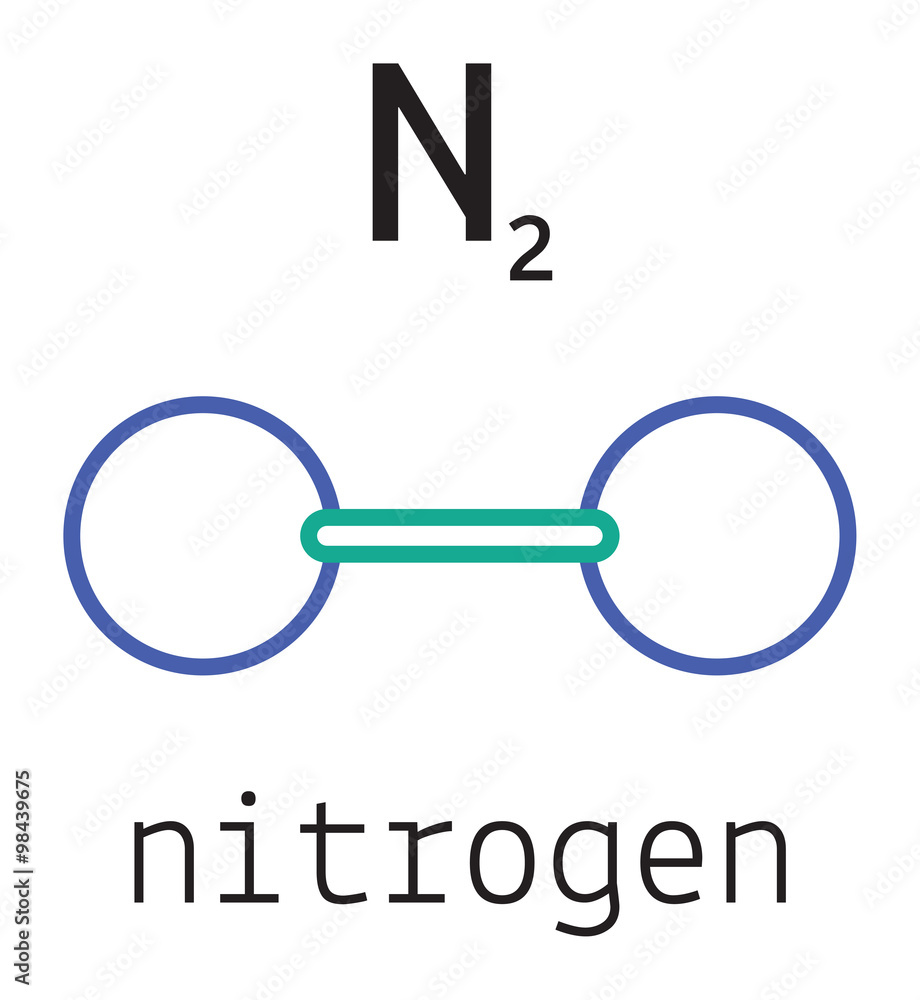 Nitrogen Gas Molecule