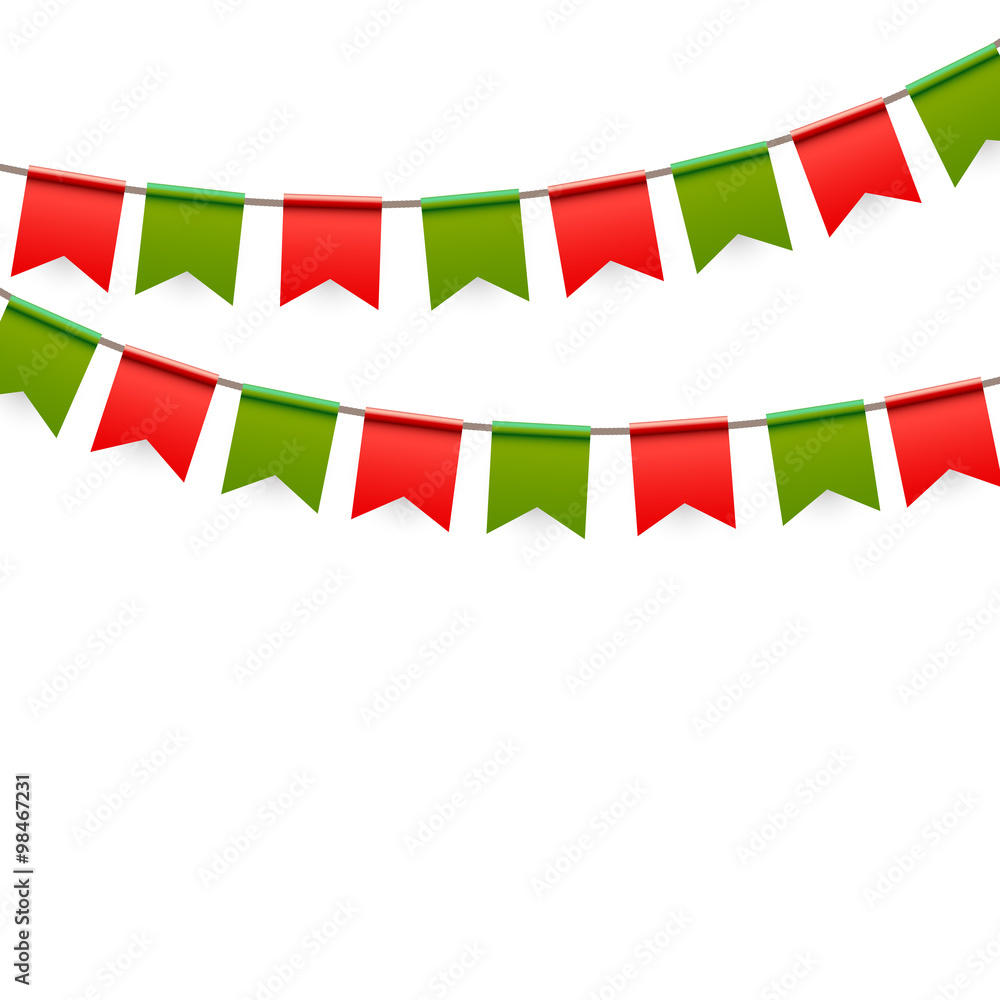 Party Background with Flags Vector Illustration Stock Vector | Adobe Stock