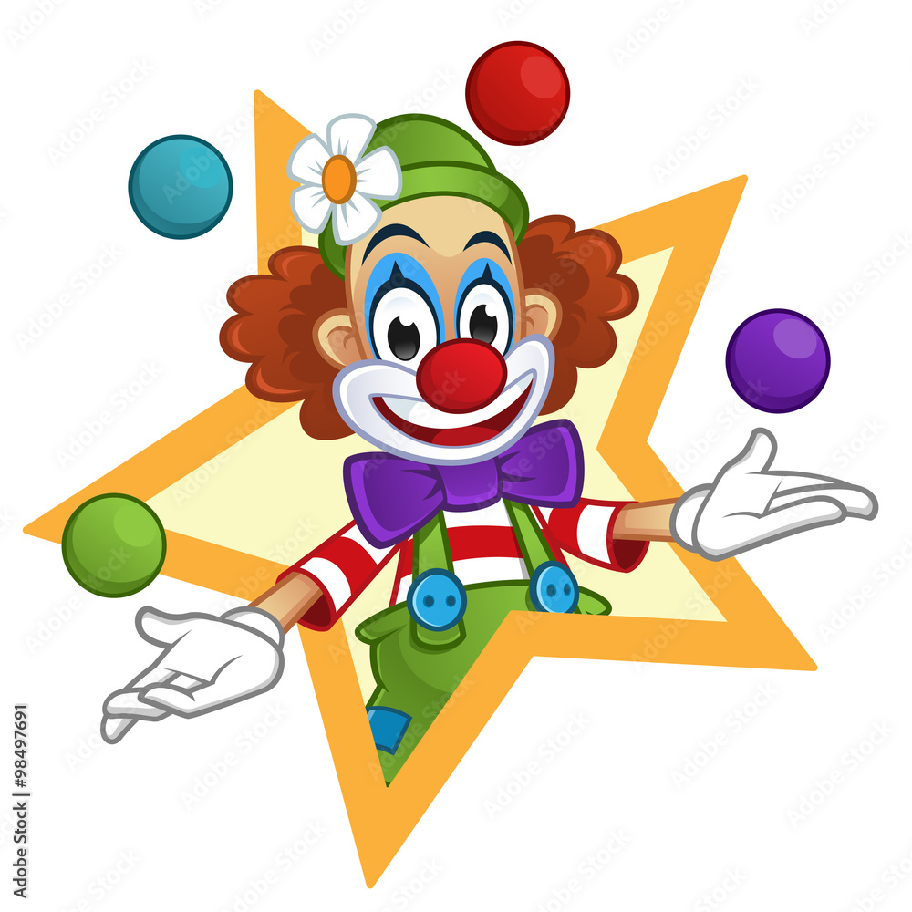 Payaso Stock Vector | Adobe Stock
