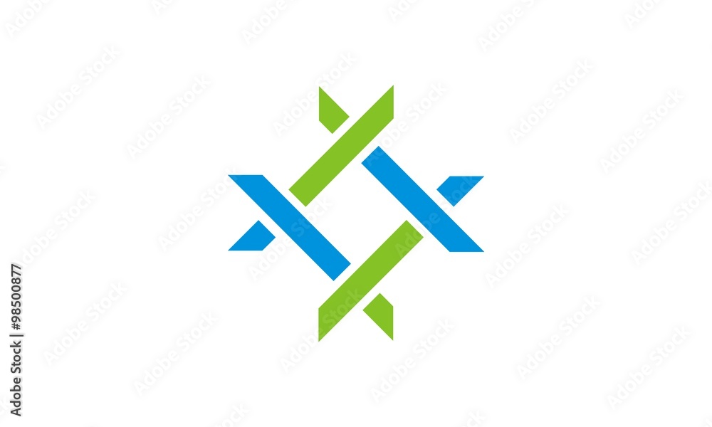 square shape geometry vector logo Stock Vector | Adobe Stock