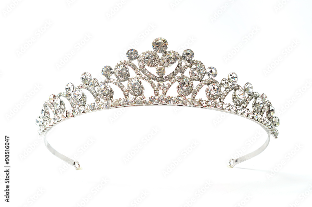 tiara on a white background Stock Photo | Adobe Stock