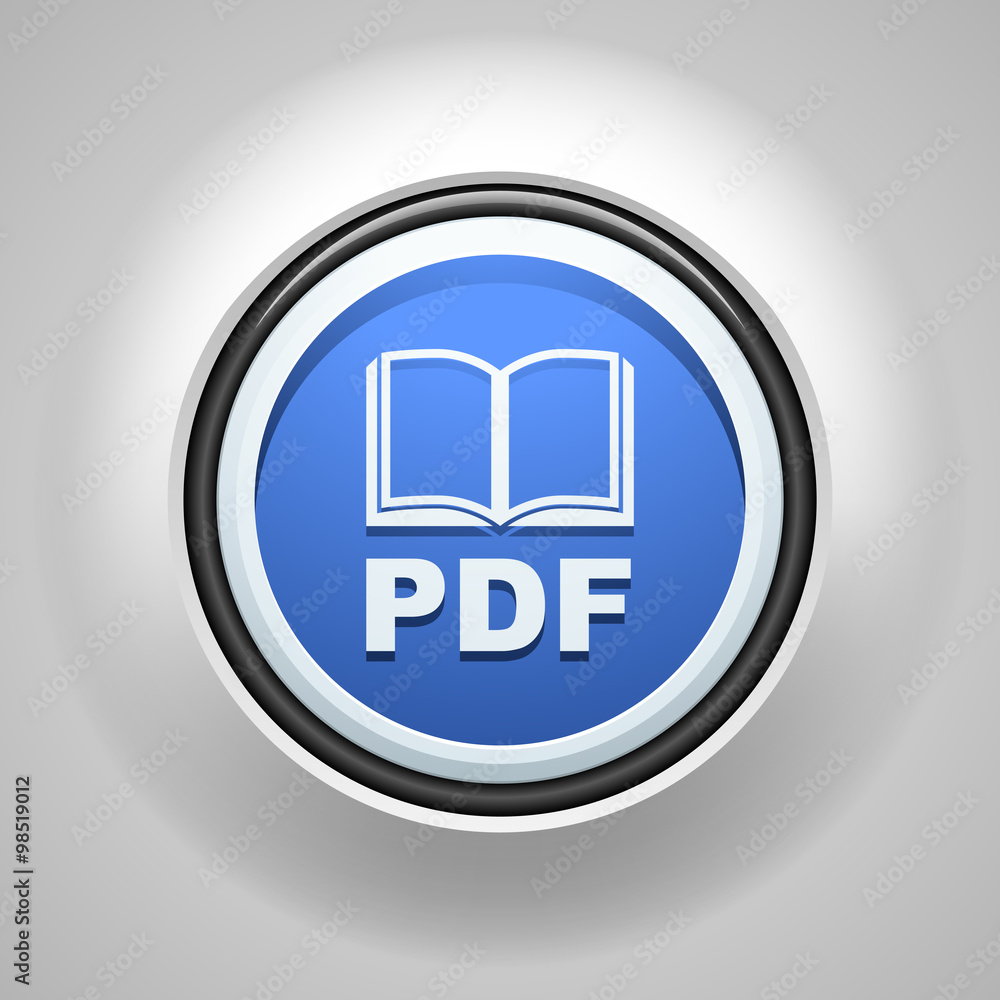 PDF Book button vector de Stock | Adobe Stock