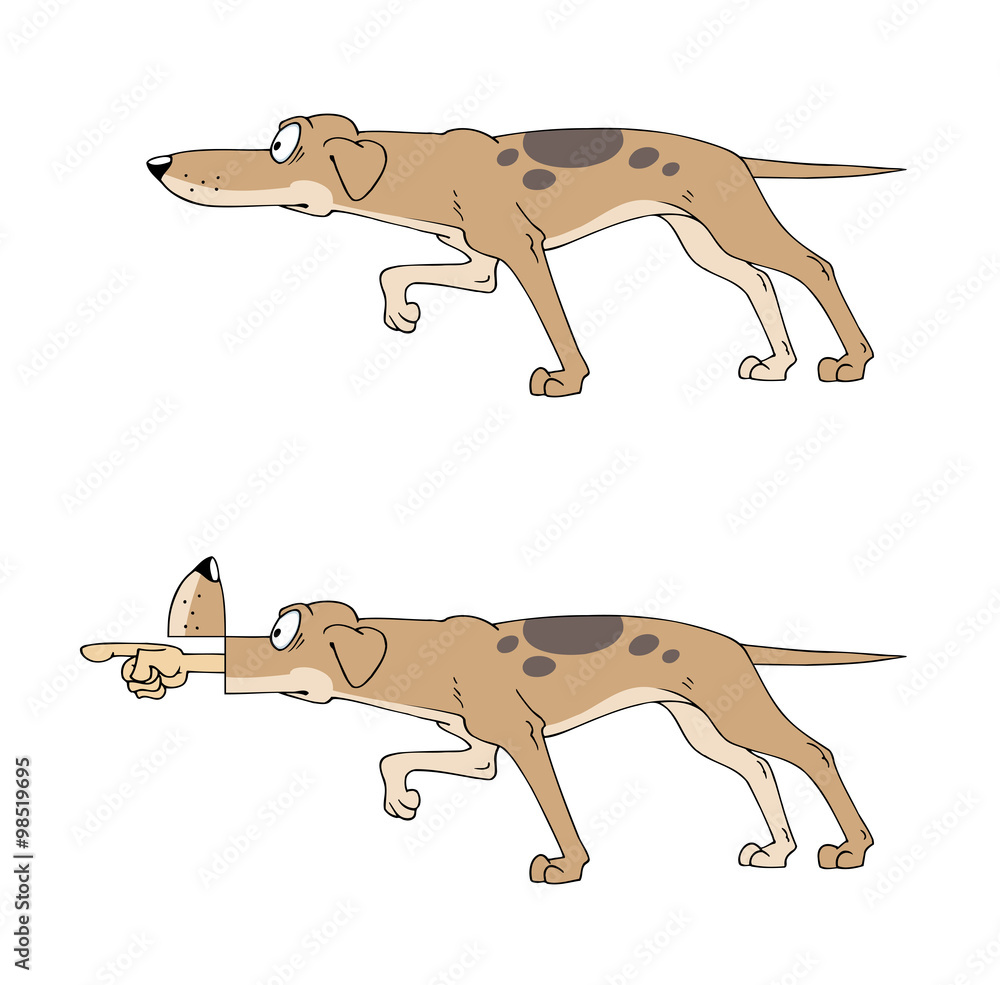 Poindexter Cartoon Dog