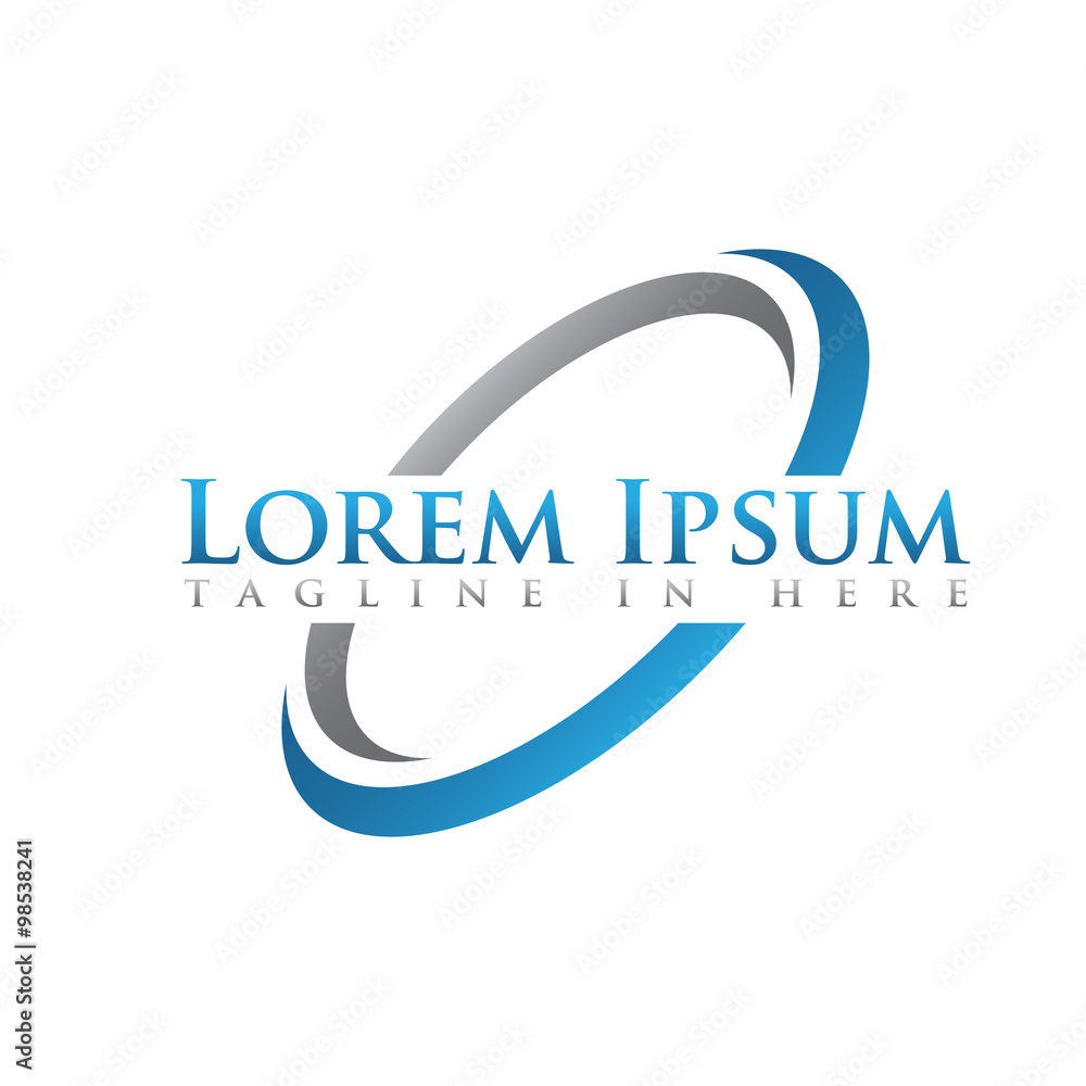 logo circle curve Stock Vector | Adobe Stock