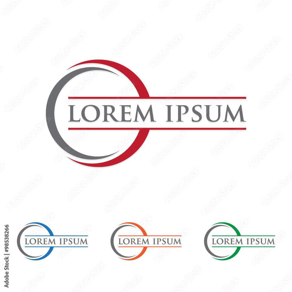 Logo Circle Curve Stock Vector Adobe Stock