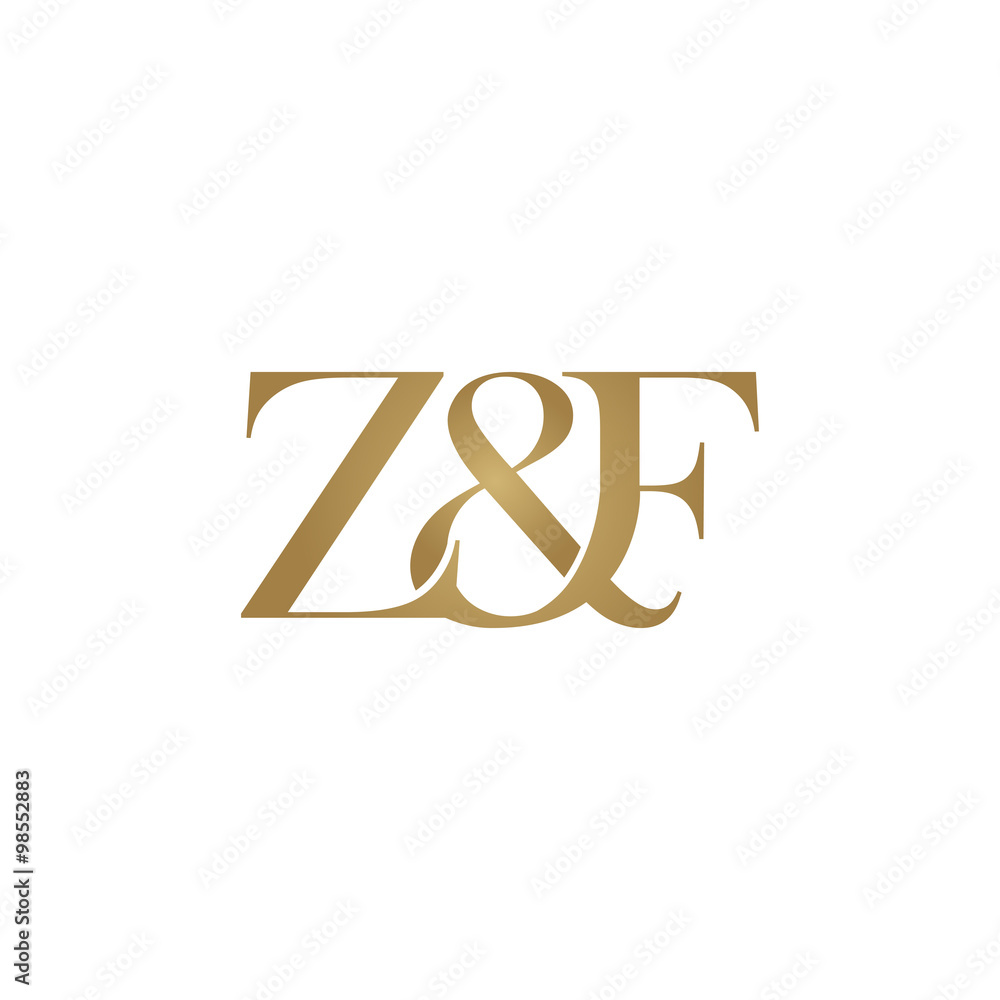 Z&F Initial logo. Ampersand monogram logo Stock Vector | Adobe Stock