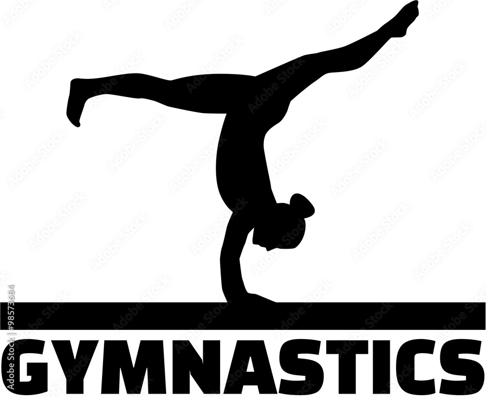Rhythmic gymnastics pictogram Stock Vector | Adobe Stock