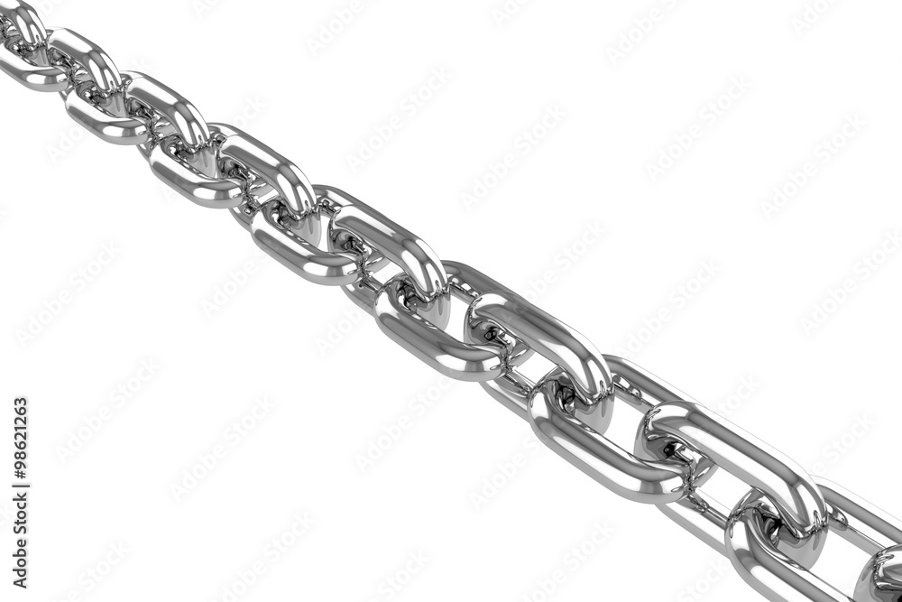 render stainless steel chain Stock-Illustration | Adobe Stock