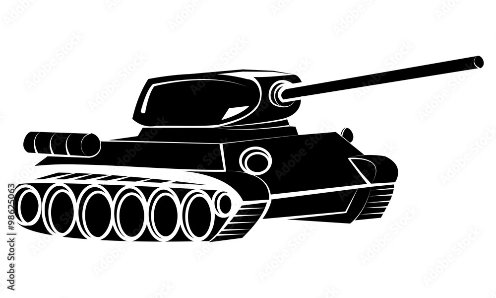 Tank Panzer Vektor Zeichnung Stock Vector | Adobe Stock