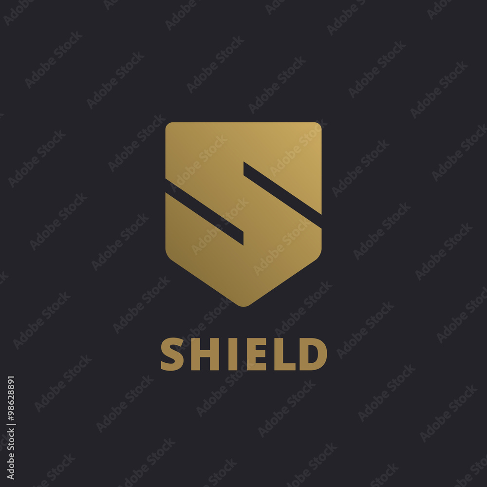 Letter S shield logo icon design template elements Stock Vector | Adobe ...