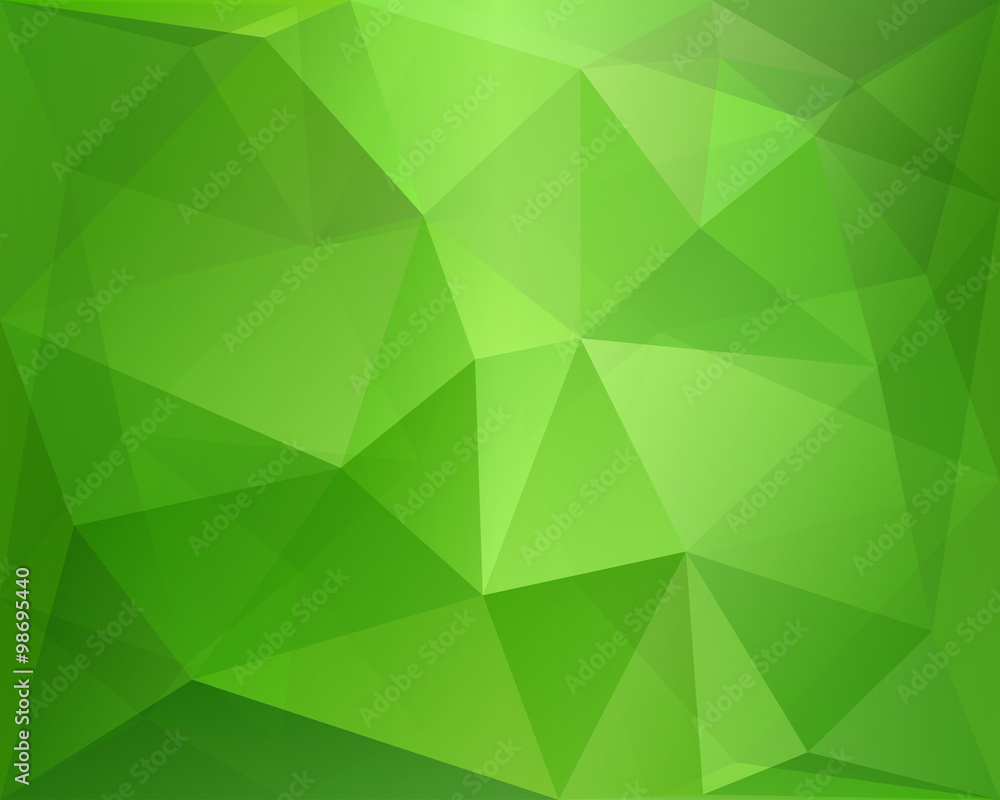 Green abstract polygonal background with geometric texture, suit Stock ...