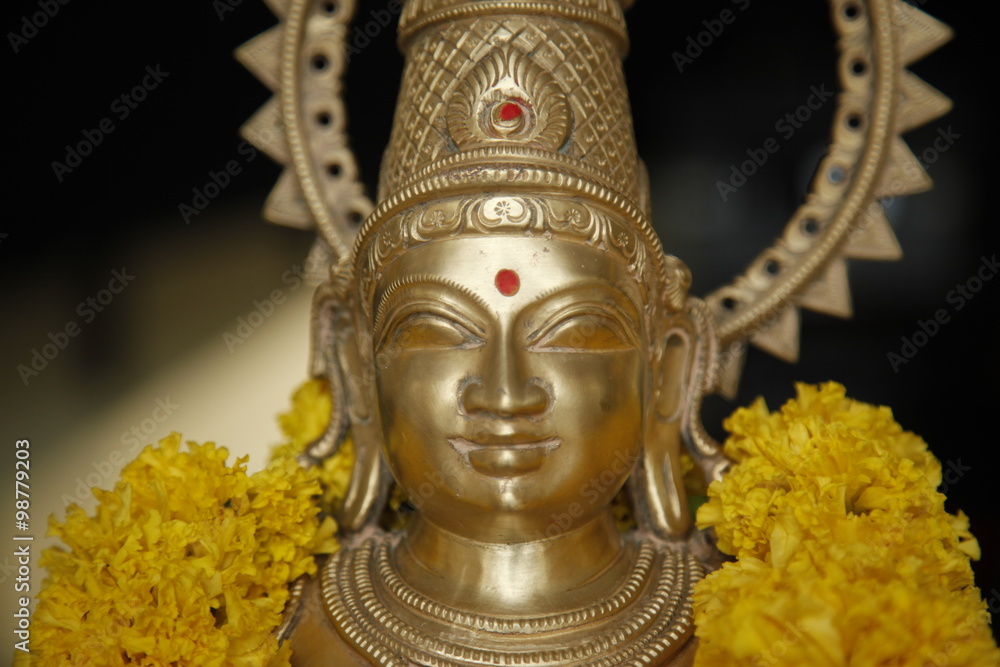 God statue in the temple Stock Photo | Adobe Stock