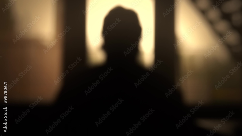 4K Hidden Identity Interview with a Man Concept for people under the ...