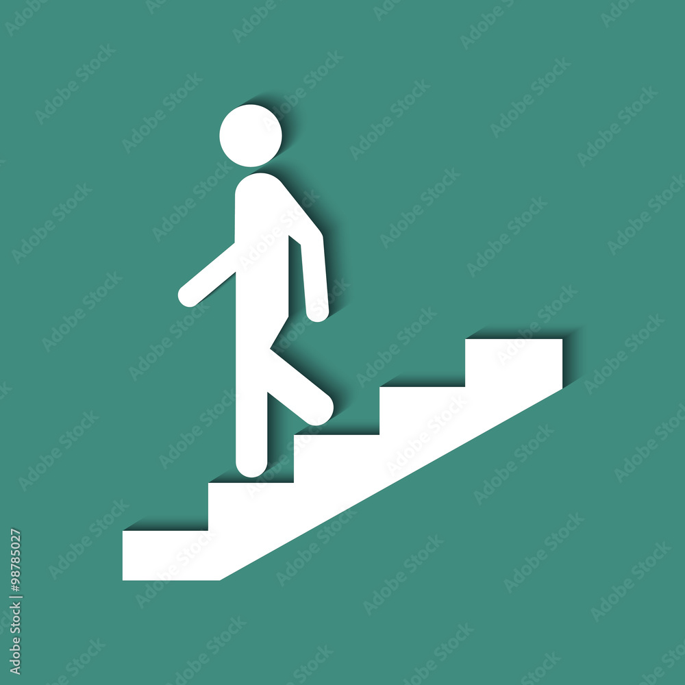 Logo escalier. Stock Vector | Adobe Stock