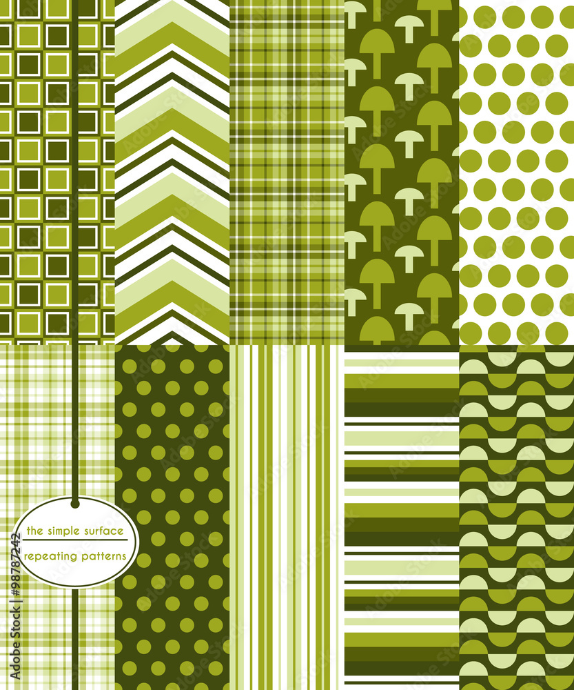 Hunter Green Chevron