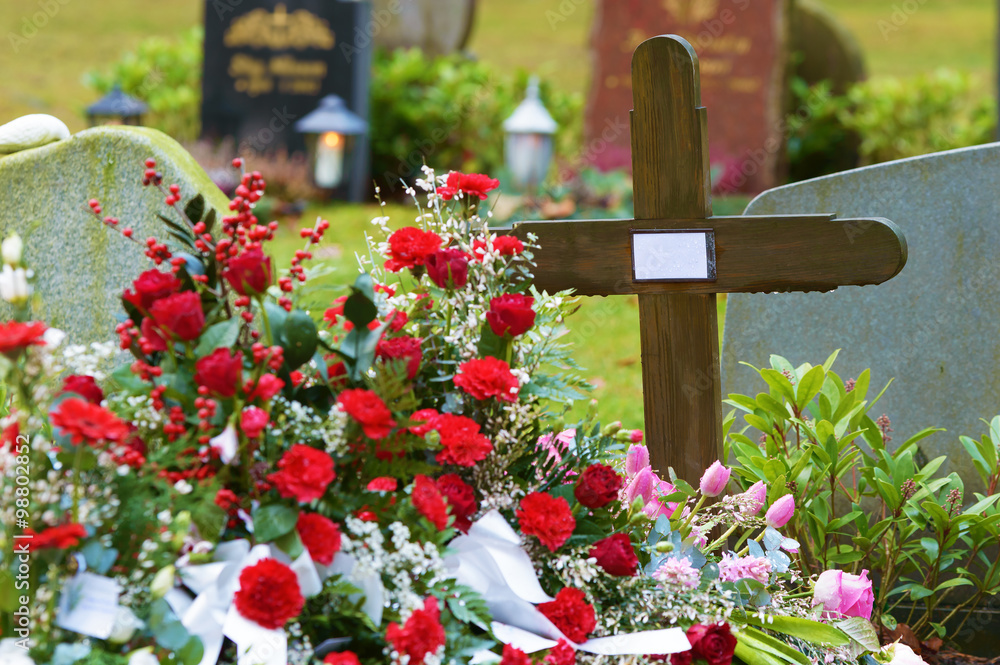 Fresh grave Stock Photo | Adobe Stock