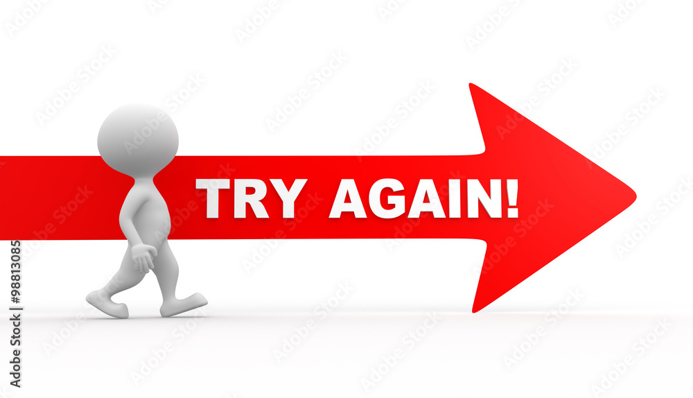 Try again! Stock Illustration | Adobe Stock