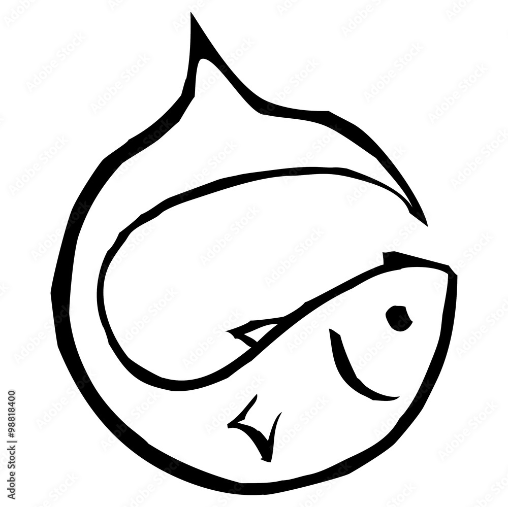 piktogramm fisch Stock Vector | Adobe Stock
