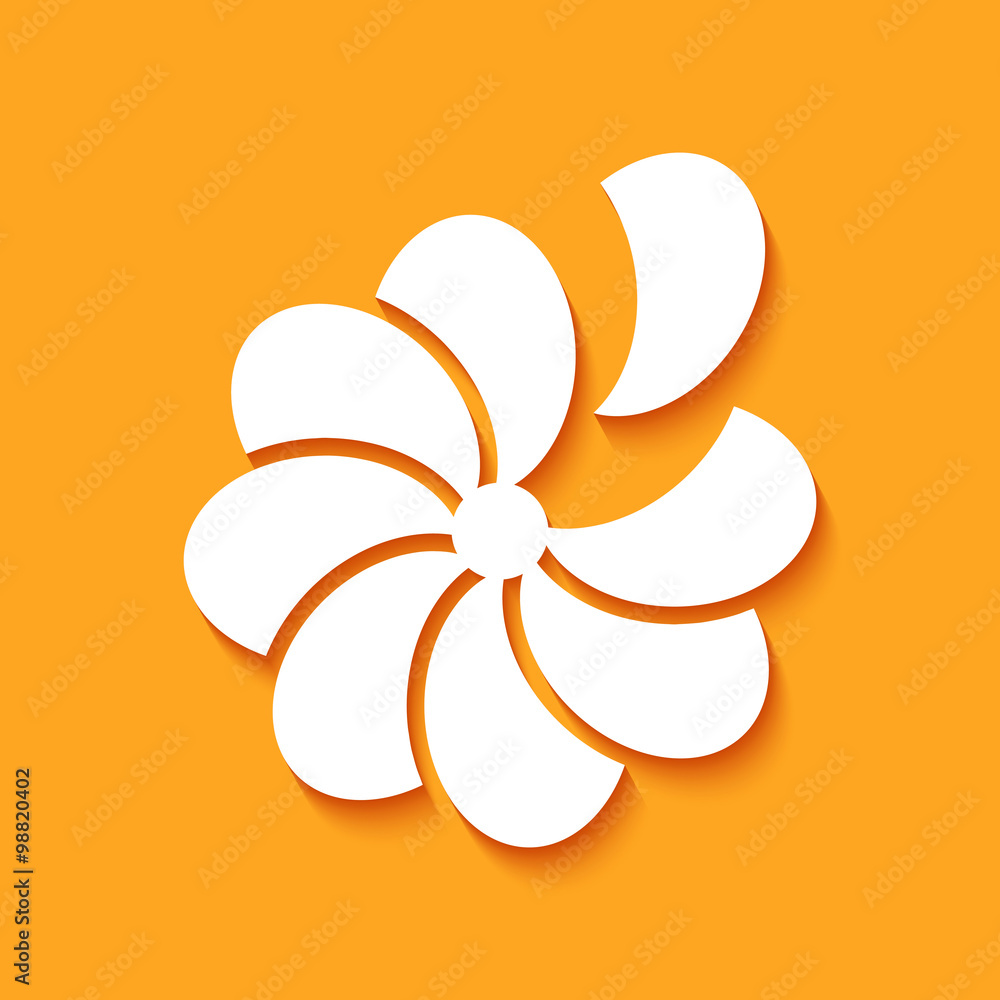 Logo fleur. Stock Vector | Adobe Stock