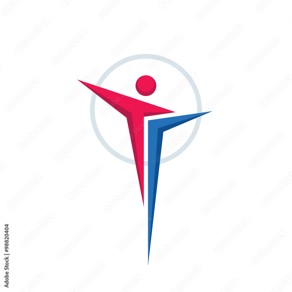 Abstract Human Logo