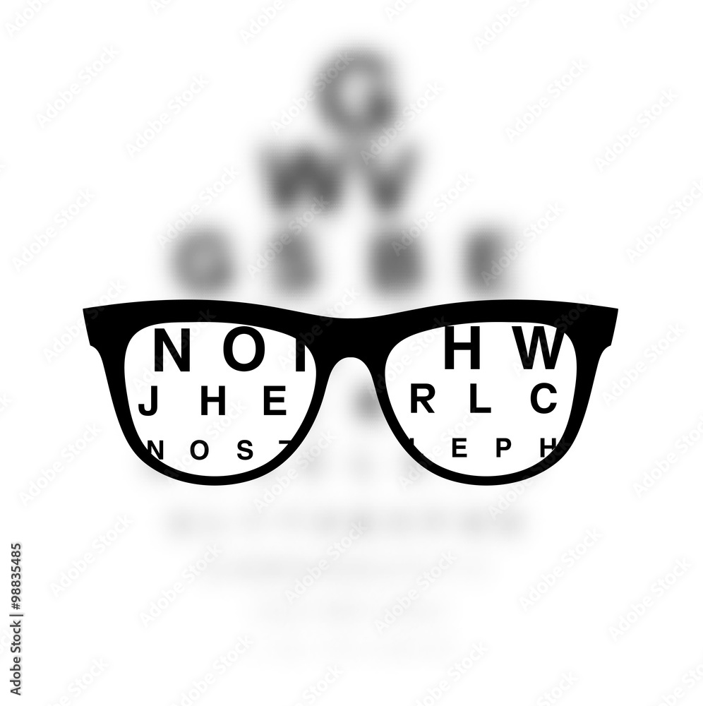 Optometry medical background Stock Vector | Adobe Stock
