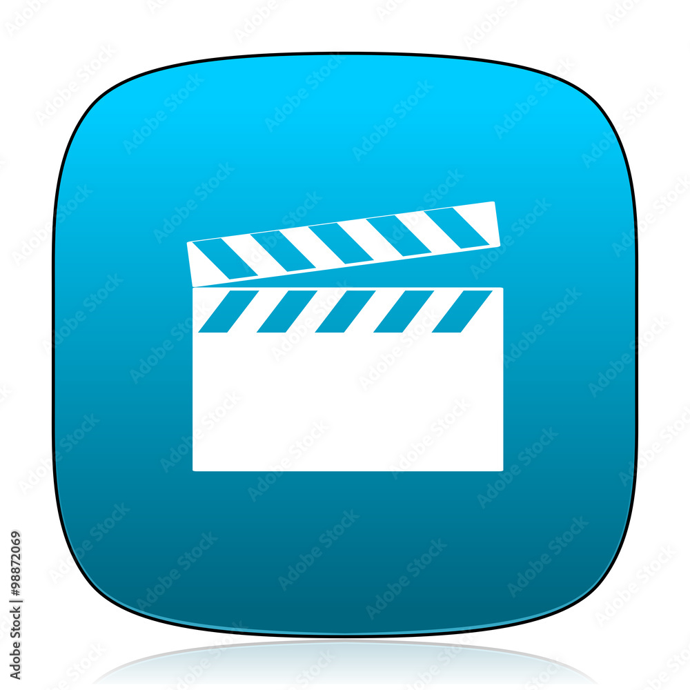 video blue icon Stock Illustration | Adobe Stock