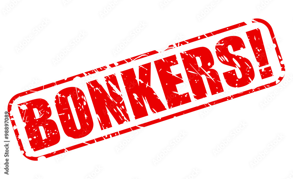 BONKERS red stamp text Stock Vector | Adobe Stock