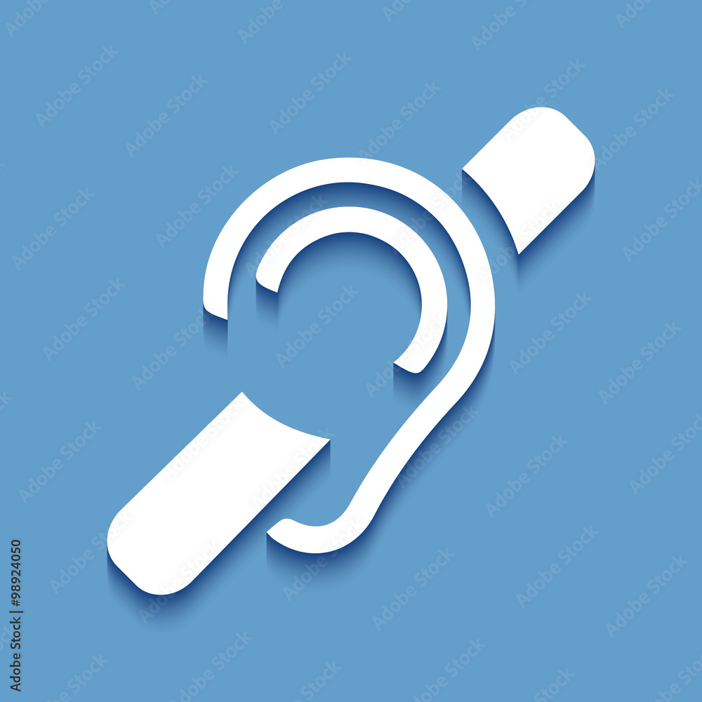 Logo handicap auditif. Stock Vector | Adobe Stock
