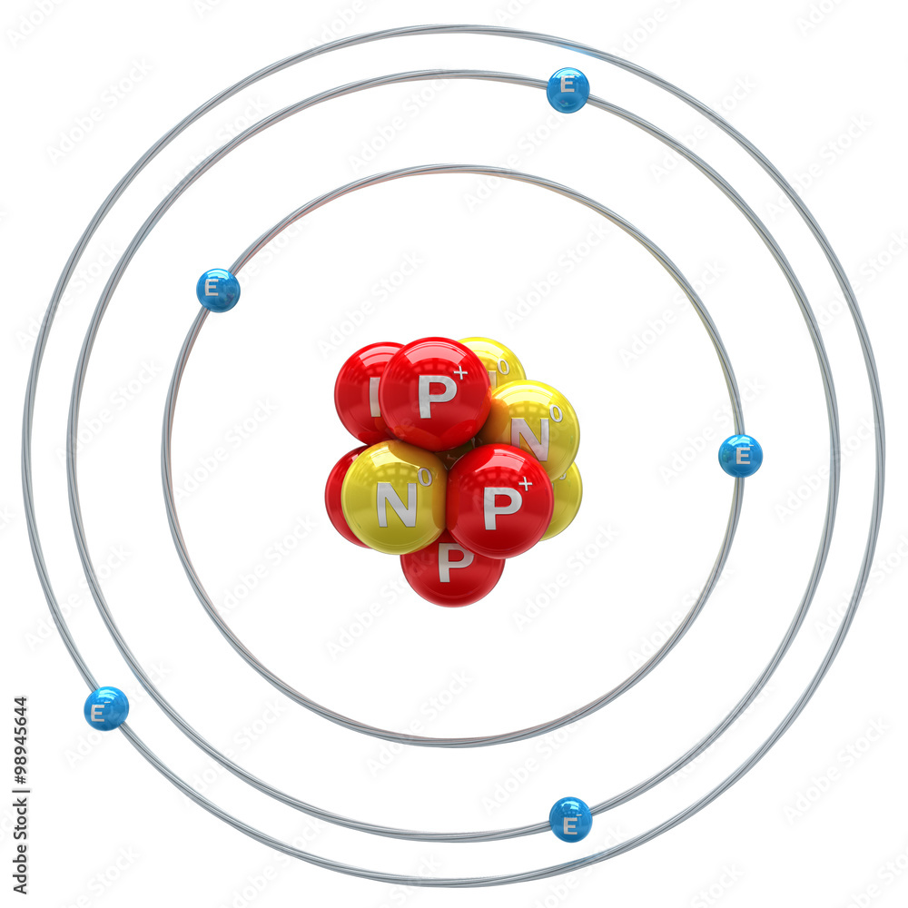 Boron Atom Model 3d