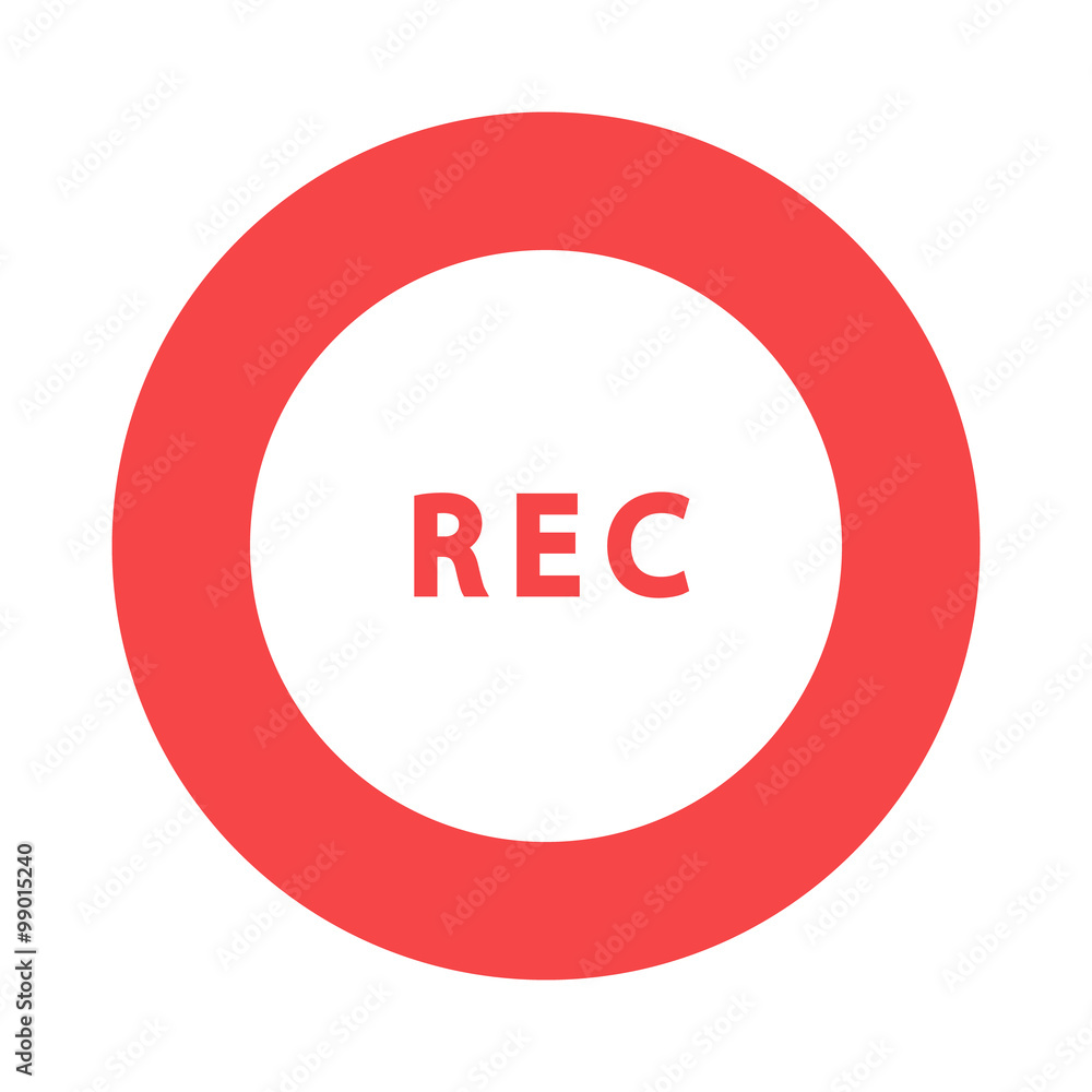 Record button icon Stock Vector | Adobe Stock
