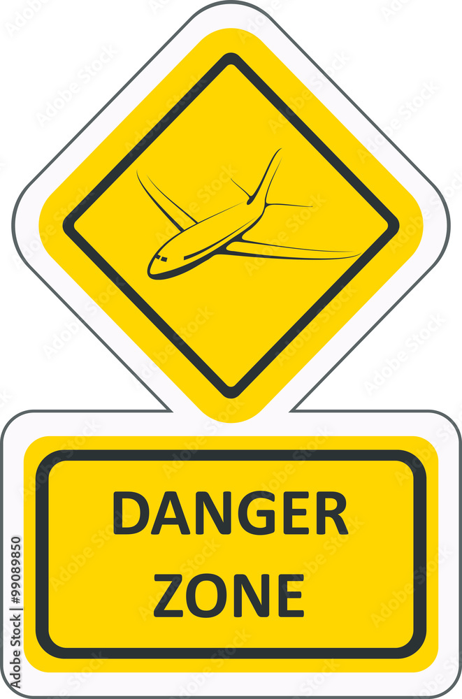 Danger zone Stock Vector | Adobe Stock
