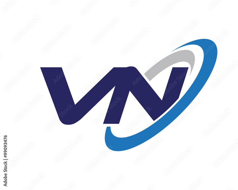 VN Letter Swoosh Network Logo Stock Vector | Adobe Stock VN Letter Swoosh Network Logo Stock Vector | Adobe Stock