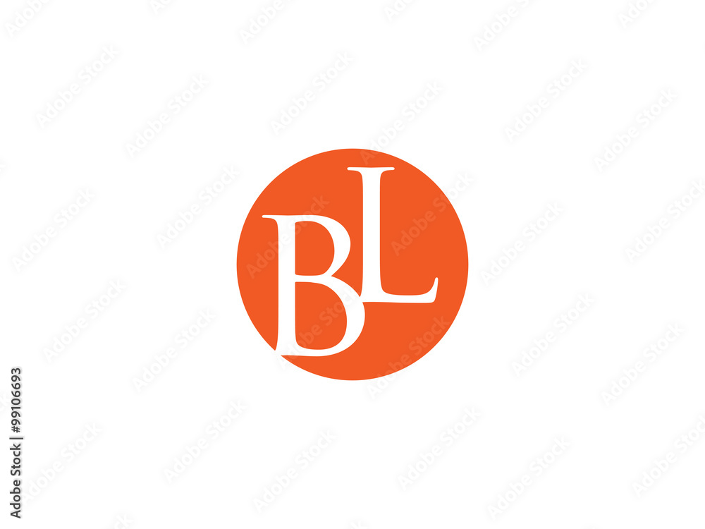 Double BL letter logo Stock Vector | Adobe Stock