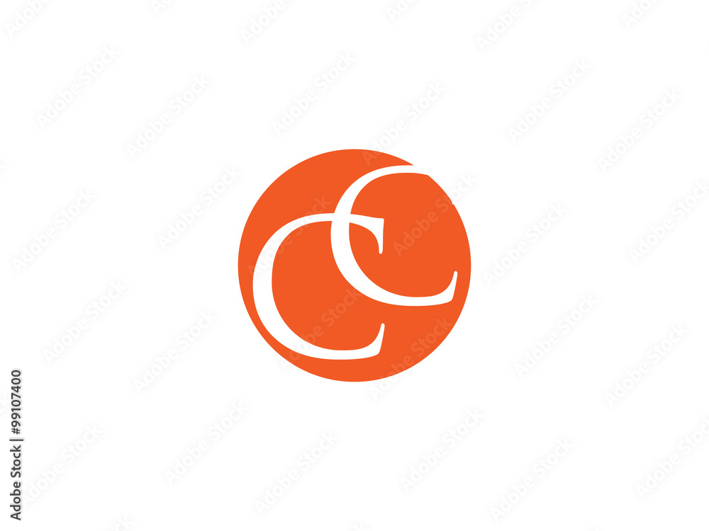 Double CC letter logo Stock Vector | Adobe Stock