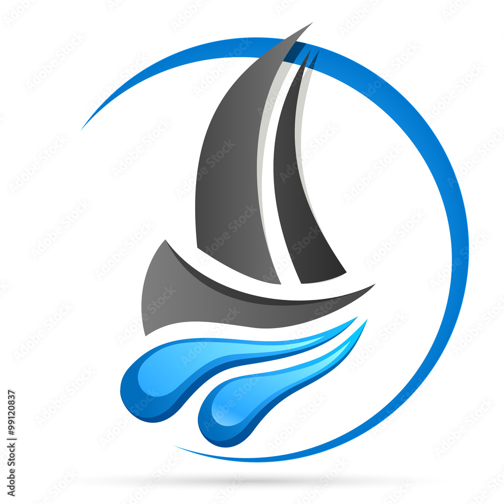 Segelboot / Segelschiff - Icon vector de Stock | Adobe Stock