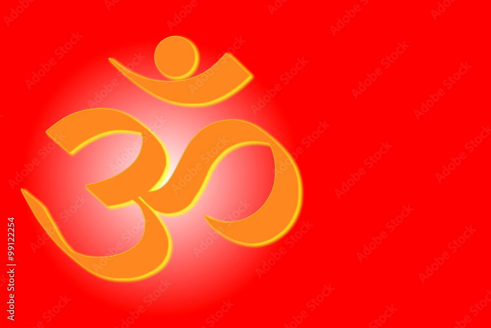 om religious symbols and meditating peace healing related background ...